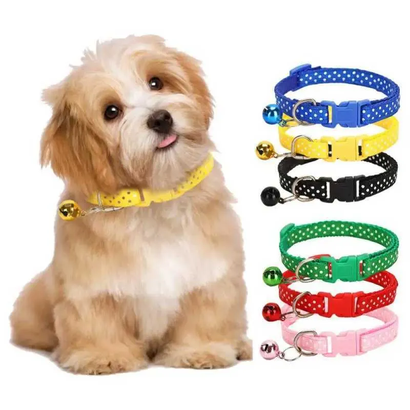 DHgate.com:Cute Dog & Cat Bell Collars with Cartoon Wave Design - Soft ...