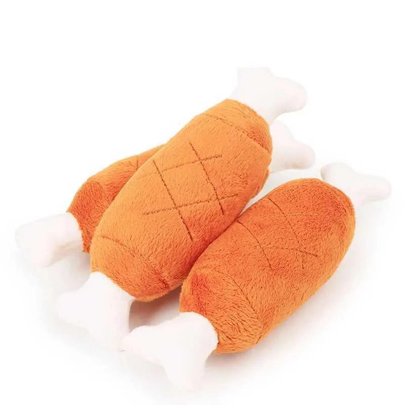 DHgate.com:Squeaky Chicken Legs Plush Dog Toy - Fleece, Durable, Small ...