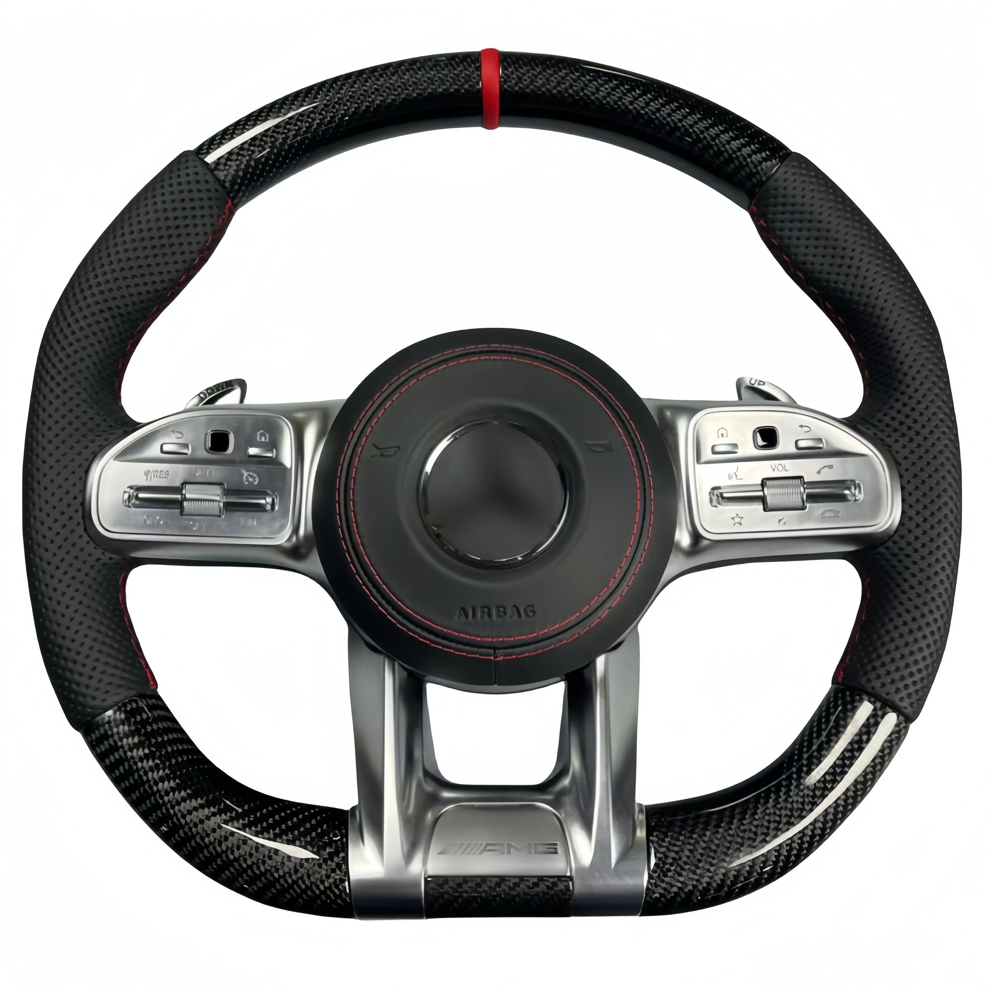 DHgate.com:Hot selling high quality car carbon fiber leather steering ...