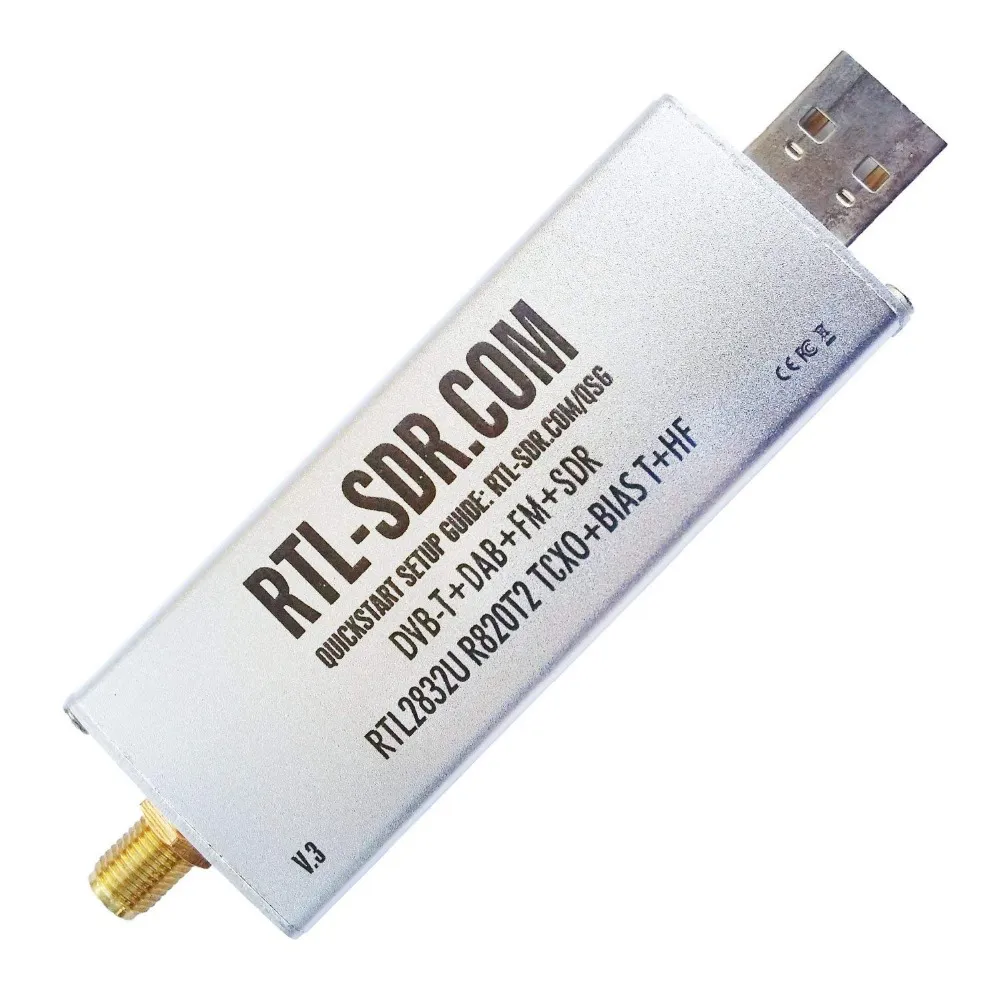 Enhanced RTL-SDR Blog V3 Software Defined Radio w/ R820T2 Chip, 1PPM ...