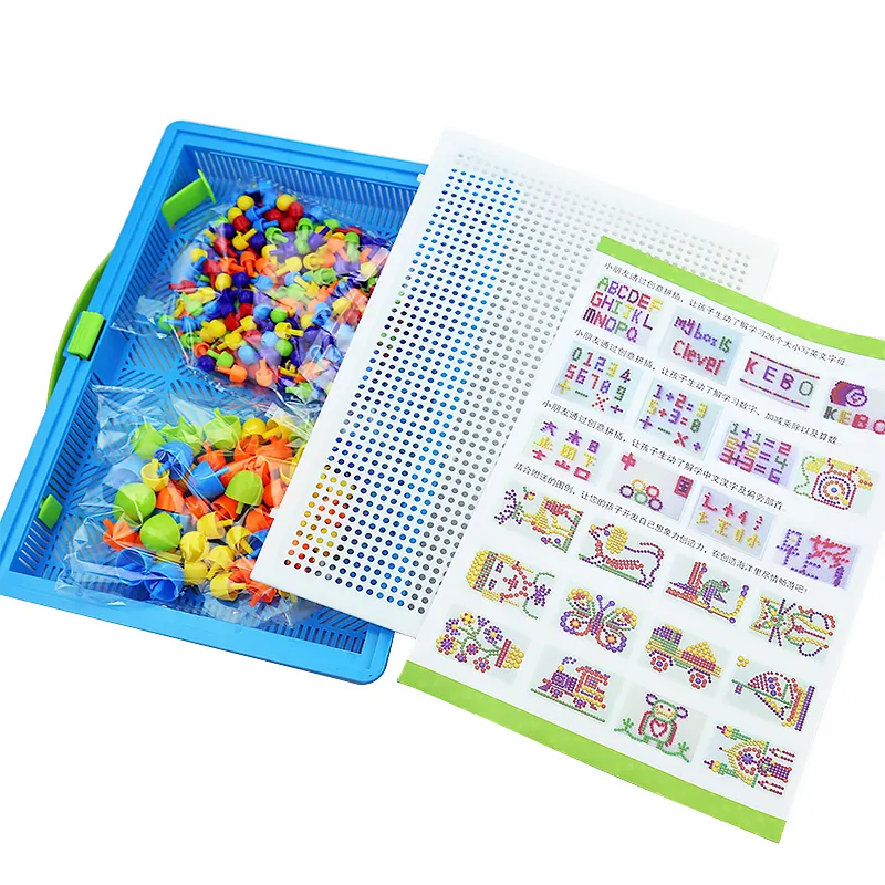 DIY 3D Puzzle Mushroom Nails Game | Montessori Sensory Toy Montessori ...