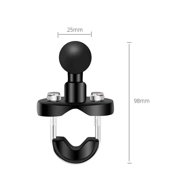 1 Inch Ball Head Mount Adapter Handlebar Clip for GoPro 10 9 8 Camera ...