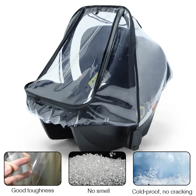 Crystal Clear EVA Rain Cover for Baby Strollers and Carriages ...