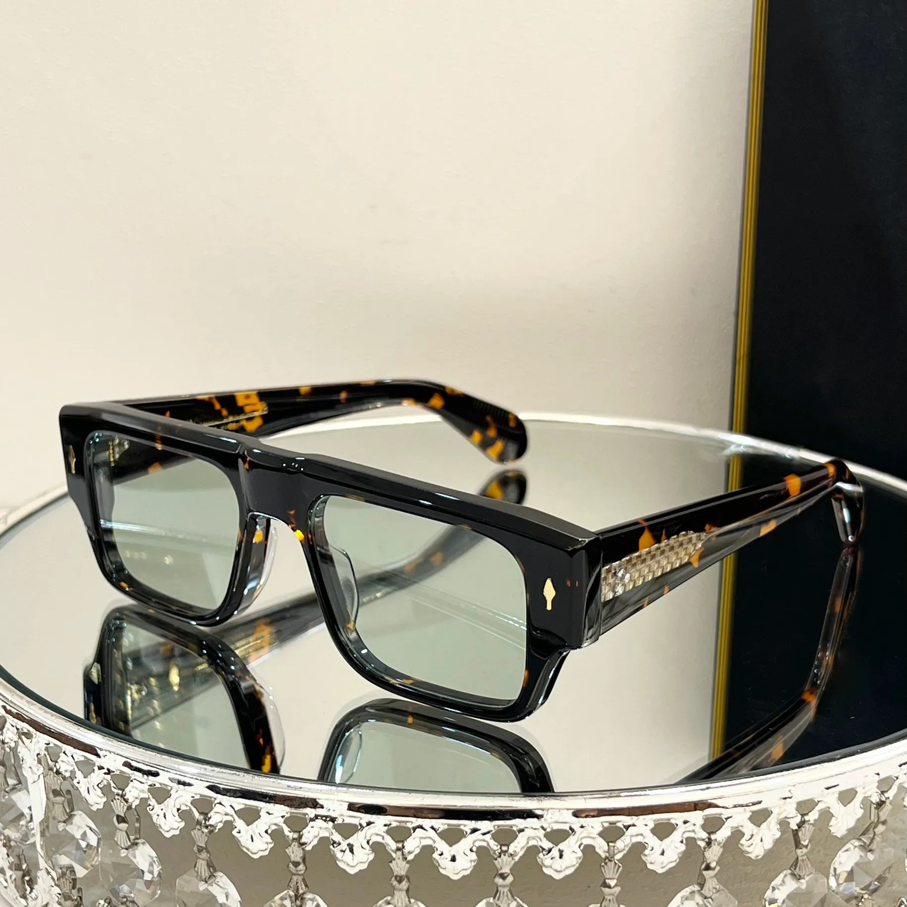 Retro Square Sunglasses For Men & Women Vintage Rectangular Acetate ...