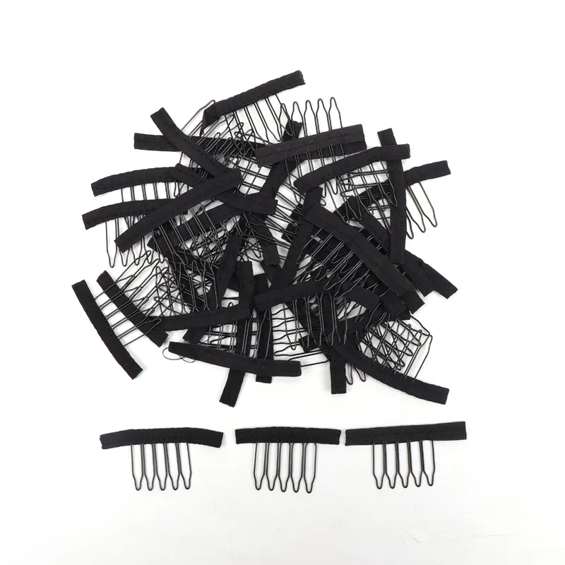 Steel Teeth Wig Combs for Cap Making 10 Pack - 4/6/8 Prong Wig Clips in ...