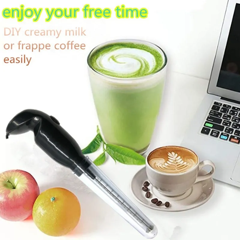 Milk Frother Handheld Foam Maker Whisk Drink Mixer Mini Foamer for ...