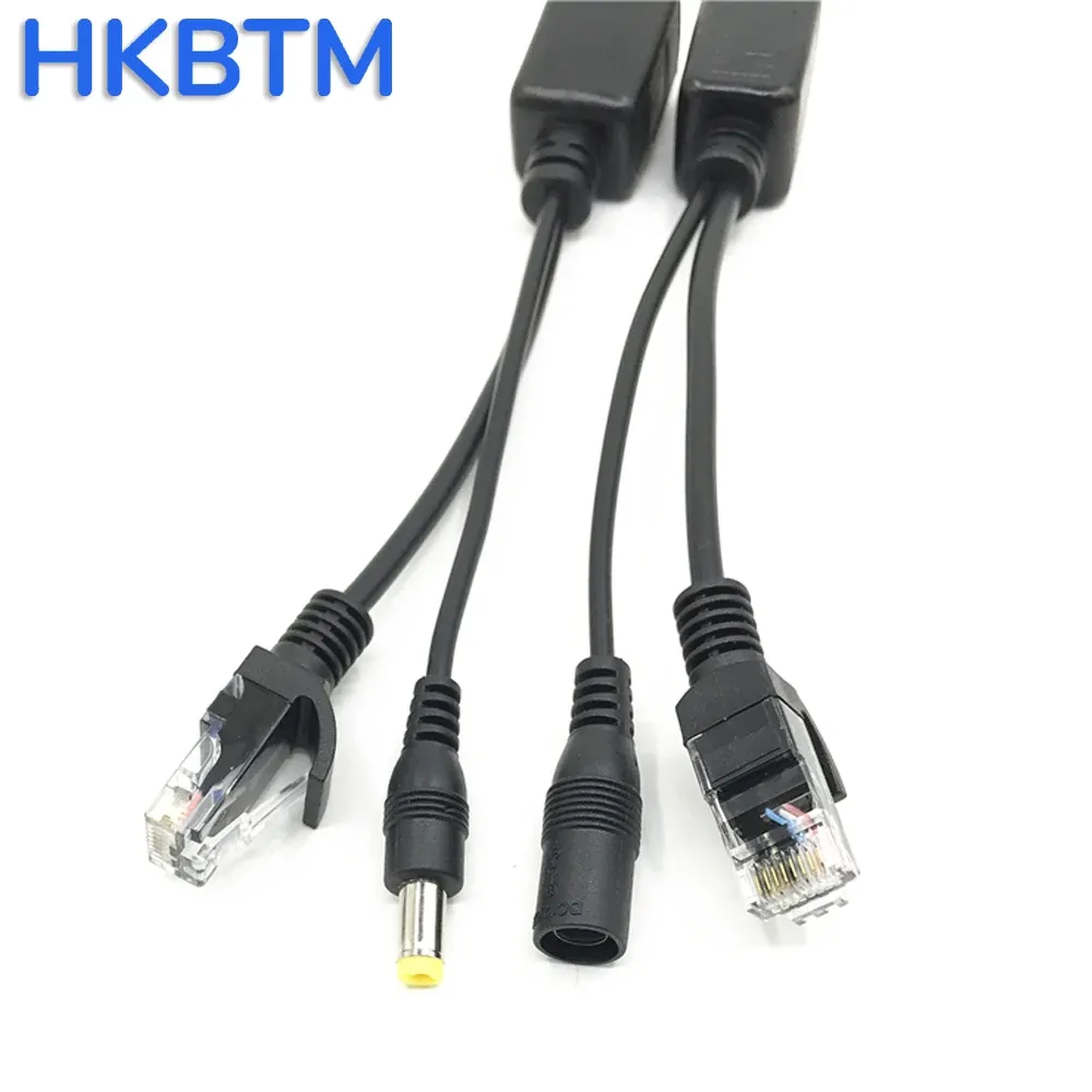HKBTM 12-48V PoE Adapter Cable, Passive Power Over Ethernet Splitter ...