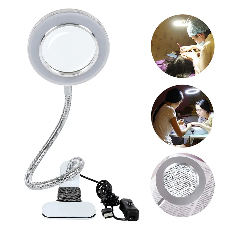 Table Lamp for Nail Salon, Embroidery, and Eyelash Extensions with ...