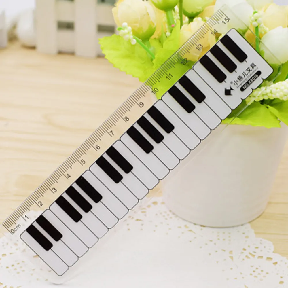 DHgate.com:Black Piano Music Note Transparent Plastic Ruler for ...