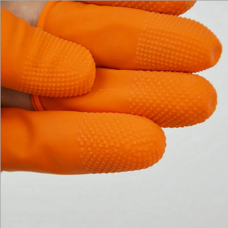 Orange Non-Slip Finger Grips - Thickened, Textured for Office ...
