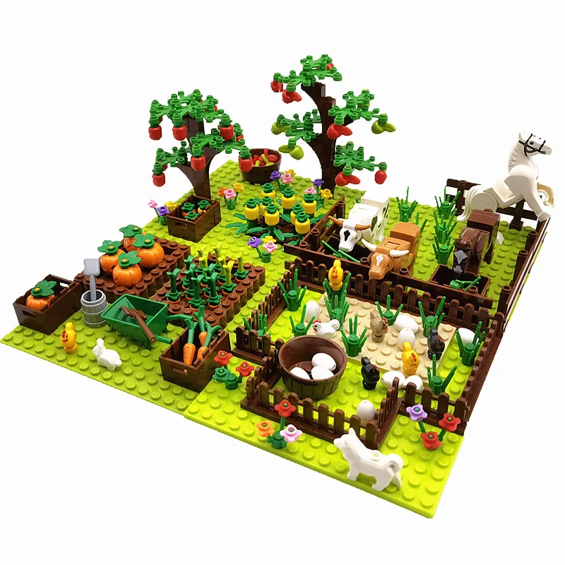 MOC Farm Animals Trees Plants Building Blocks 2025... From Ddmyfriend ...