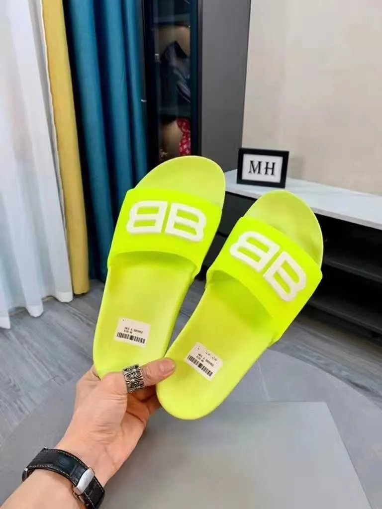Parisian Designer Inspired Beach Slippers - Luminous Letter Detail ...