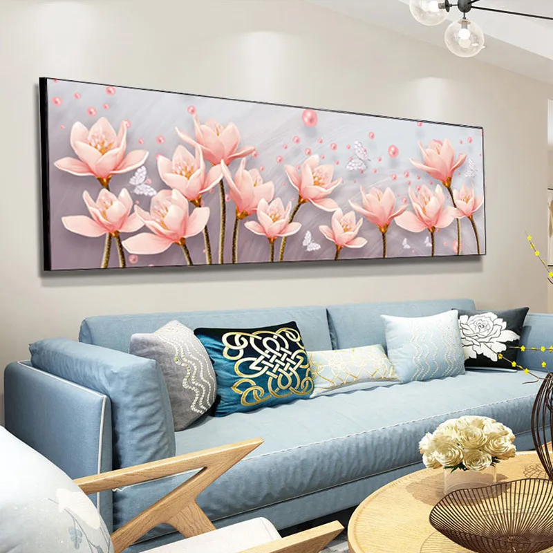 5D Diamond Painting Magnolia Flower Full Drill DIY Diamond Art Kits for ...