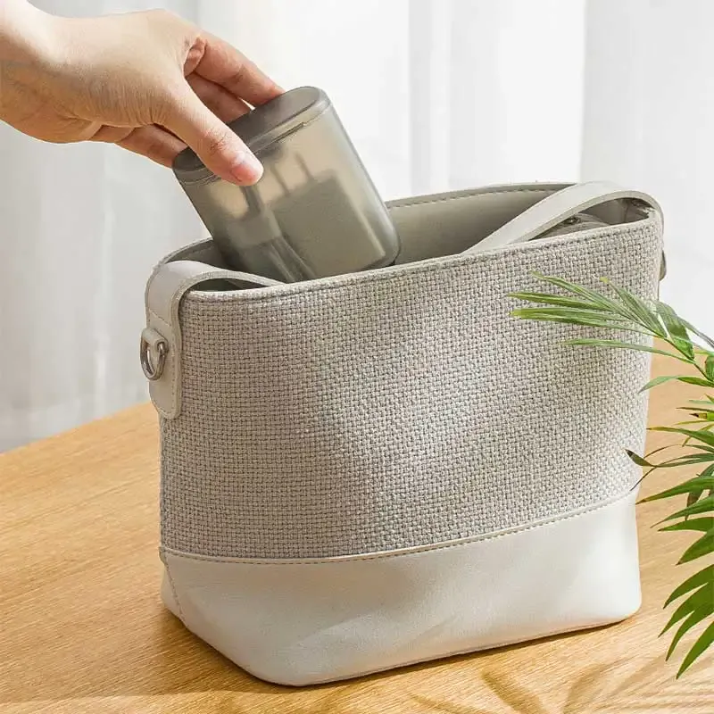 Portable Cable Storage Box USB Organizer with Dust-Proof Lid for Travel ...