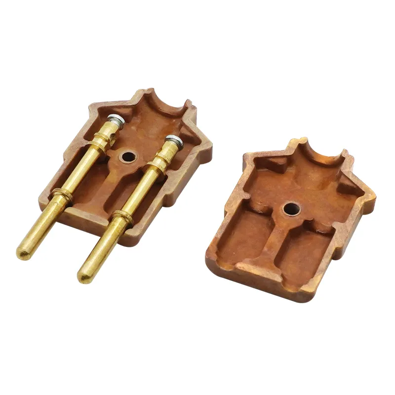 10A Pair Bakelite Plug Female-Male Connector Stage Lights Plug 2 Round ...