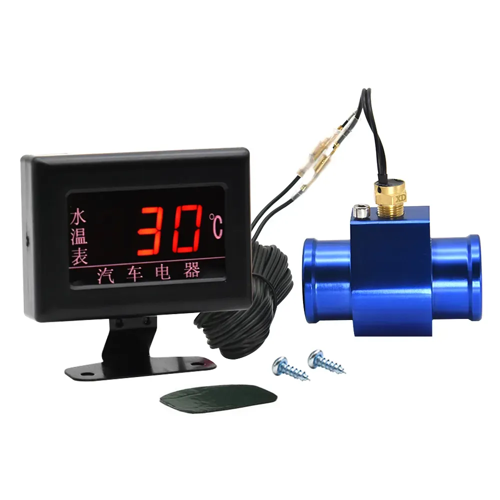 / Universal Digital Water Temperature Gauges + Water Temp Adapter ...