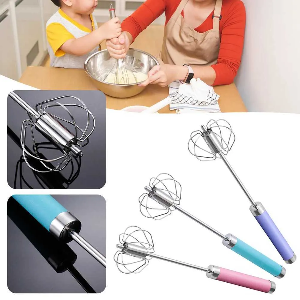 Stainless Steel Semi Automatic Hand Crank Mixer Beater Multifunctional ...