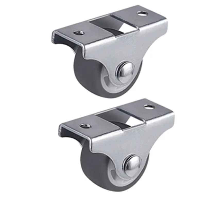 Heavy Duty Caster Wheels - 1 Inch TPE Fixed Casters, Ball Bearing ...
