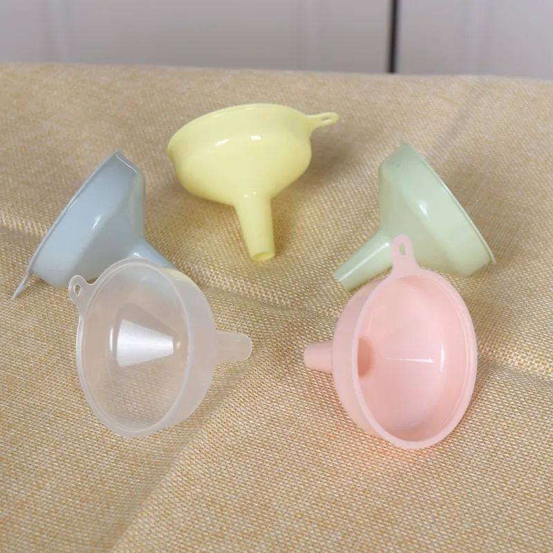 Mini Plastic Funnel Set - Transparent Oil Funnels, Small Kitchen ...