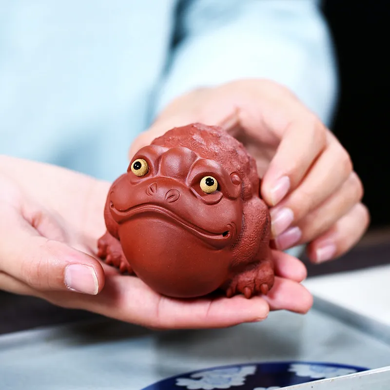 DHgate.com:Exquisite Handmade Yixing Purple Sand Tea Pet Lucky Gold ...