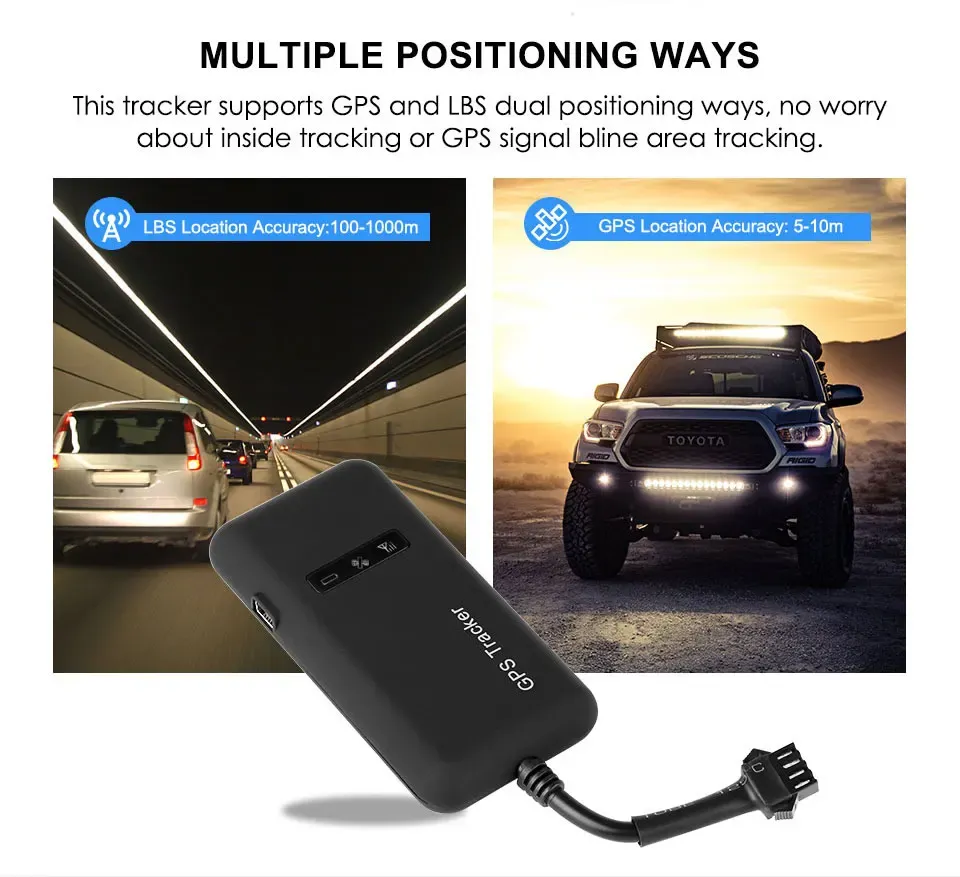 GPS TrackerGT02A Mini Portable GPS Tracker, Car Real-time Tracking Device with Overspeed Alarm ...