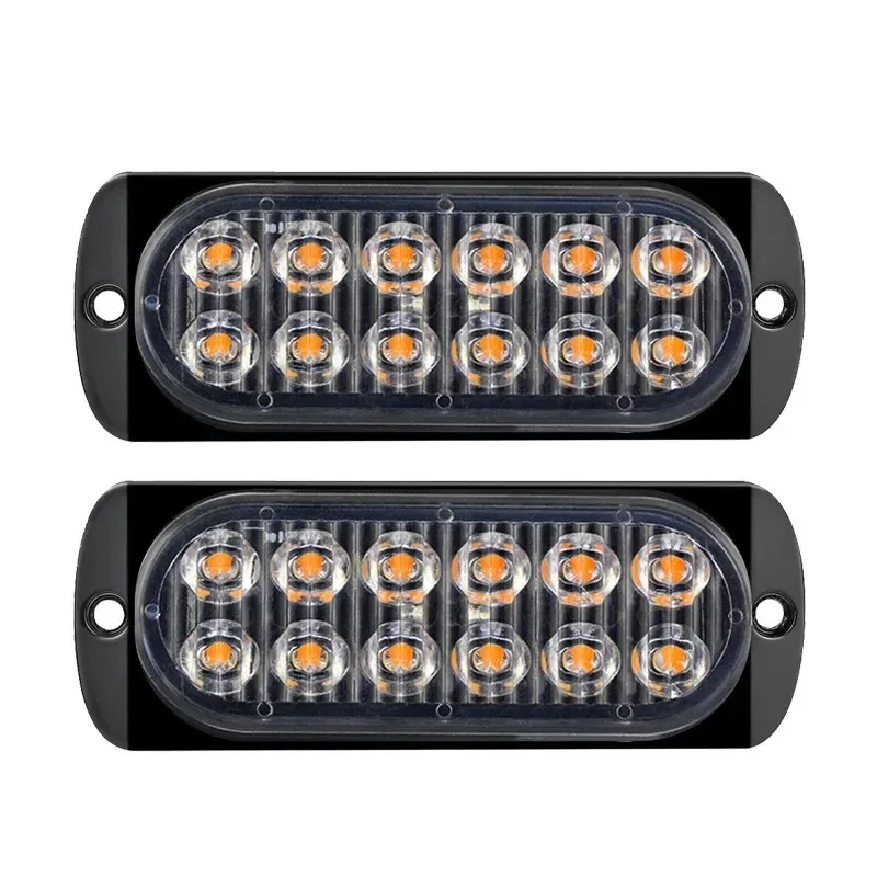 DHgate.com:2024 2x Truck 12V 24V 6smd LED Strobe Warning Light, Amber ...