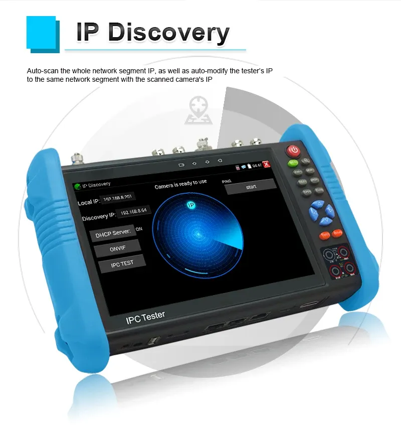 IPC 9800Plus ipc cctv tester for CCTV Cameras - 8MP AHD CVI TVI Testers ...