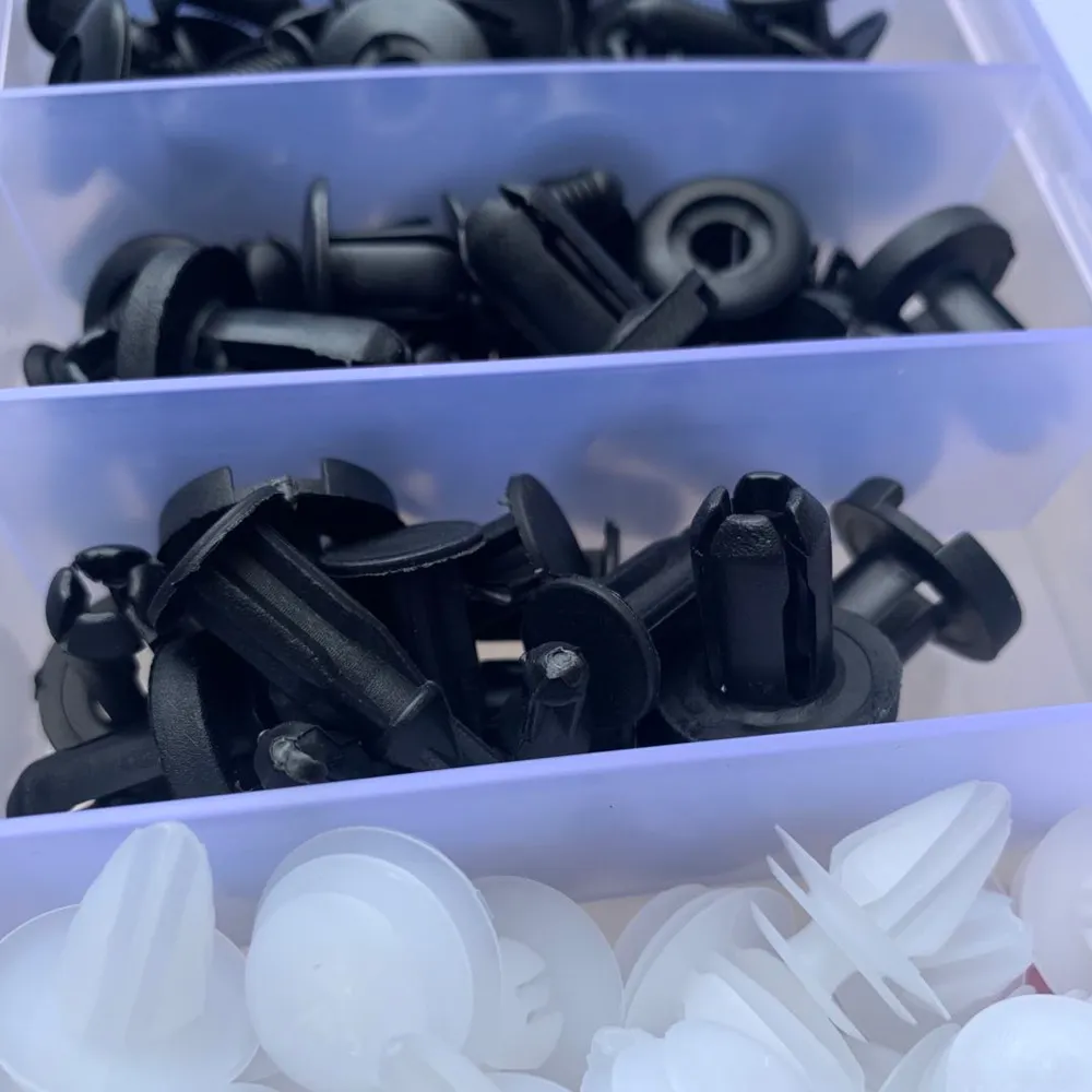 Door Trim 100 Pcs Universal Car Body Fasteners Clips Kit - White ...