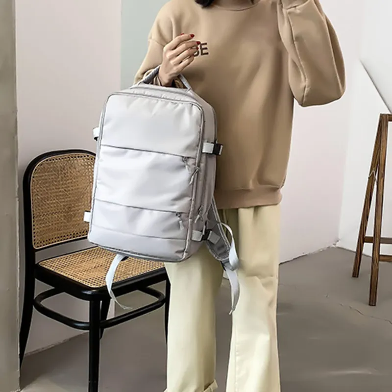 Water Repellent Travel Backpack with USB Charging Port and Luggage ...