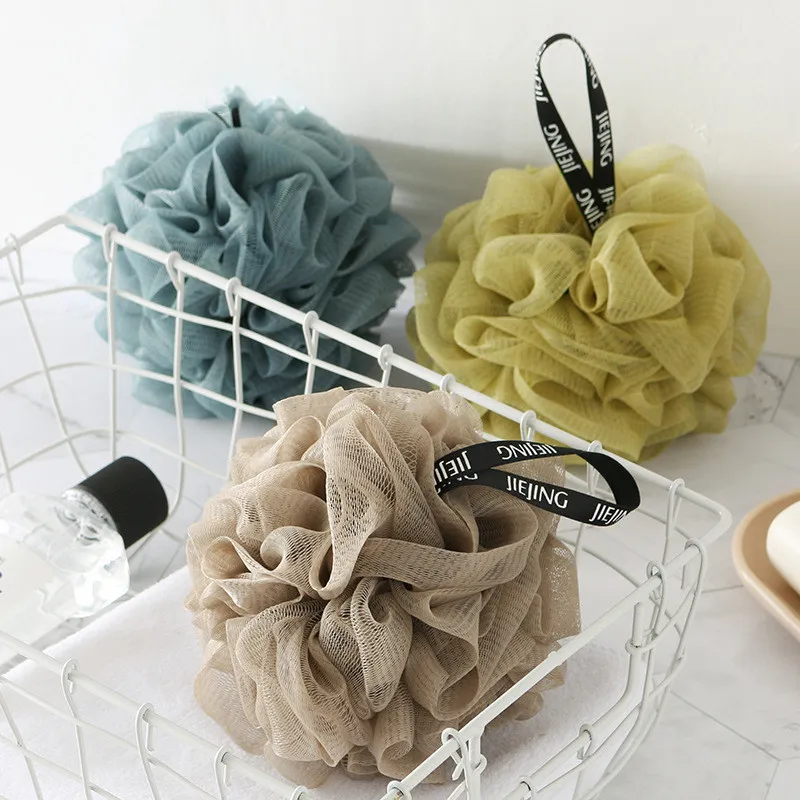 Bath Scrub Sponge Soft Shower Mesh Foaming Exfoliating Scrubber Body ...