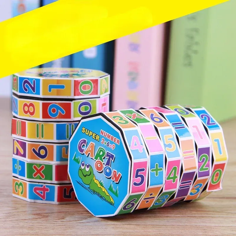 Math Puzzle Toys for Kids - Educational Wooden Square Puzzles for Early ...