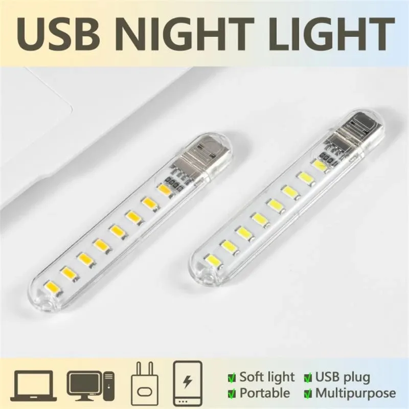 DHgate.com:Ultra Bright Mini USB LED Reading Light, 3/8/24 LEDs Book ...