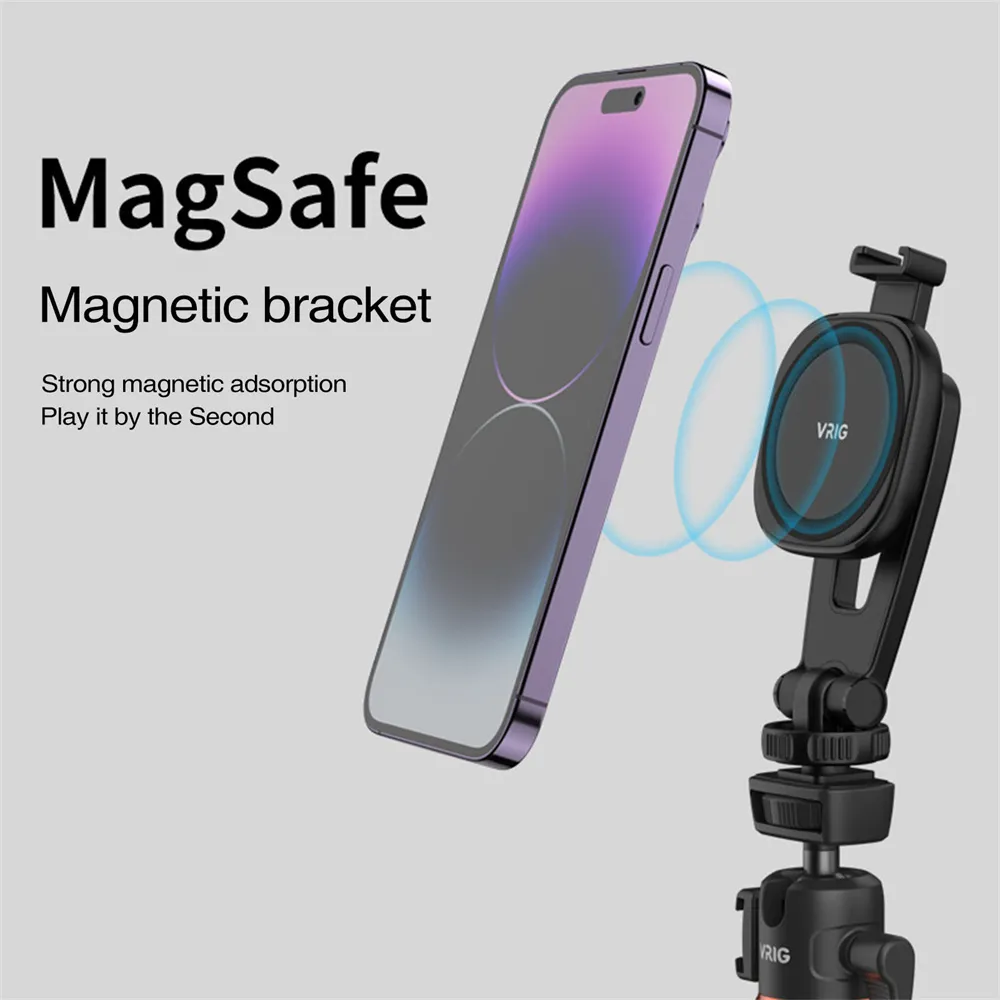 New Vrig MG 03 Magnetic Camera Phone Holder Tripod Mount For Mag Safe ...