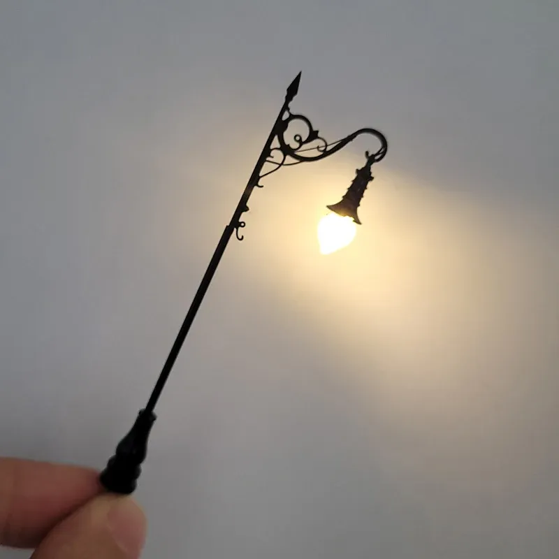 1:87 HO Scale Model Train Railway Park Garden Street Light 3V Lamppost ...