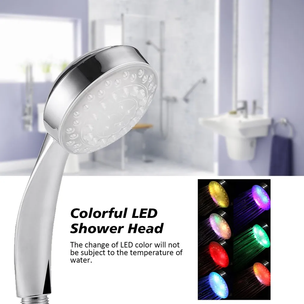 DHgate.com:20247-Color LED Handheld Shower Head - Romantic Automatic ...