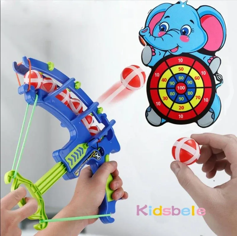 Fun Dinosaur Slingshot toy archery set with Sticky Ball Dart, Board ...