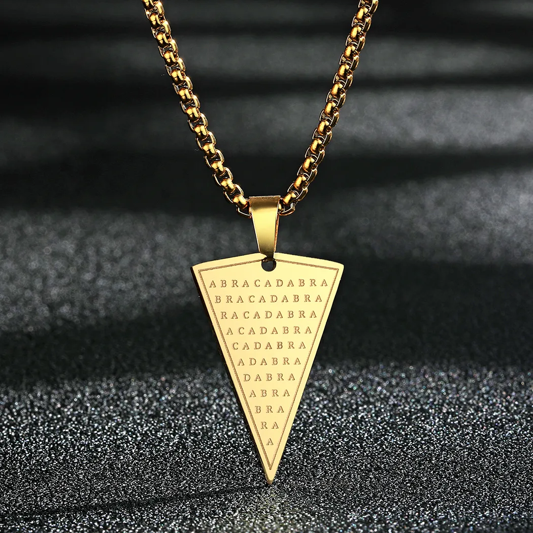 QIMING Abraxas Talisman Pendant Necklace: Men's Magic Occult Amulet ...