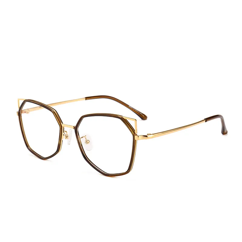STUDIOMUKU Pure Titanium Wood Cool Gold Frame Glasses Womens With Sven ...