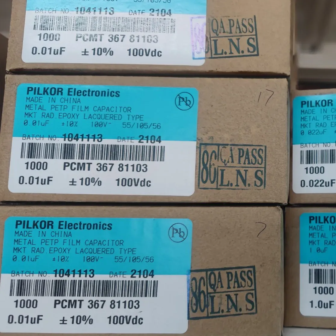 DHgate.com:100-Pack 0.022µF-1µF 63V-100V Original Pilkor MKT Metallized ...