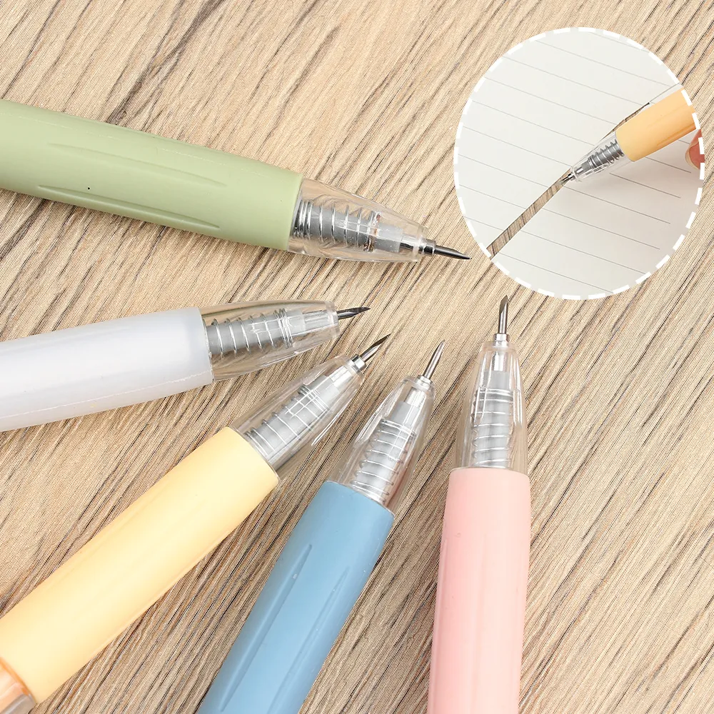 Multicolor Creative Pen Knife: Refillable Blade Art Cutter & Automatic ...