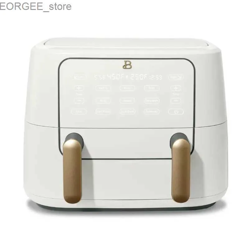 Air Fryers Beautiful 9QT TriZone Air Fryer White Ice Drew Barrymore ...