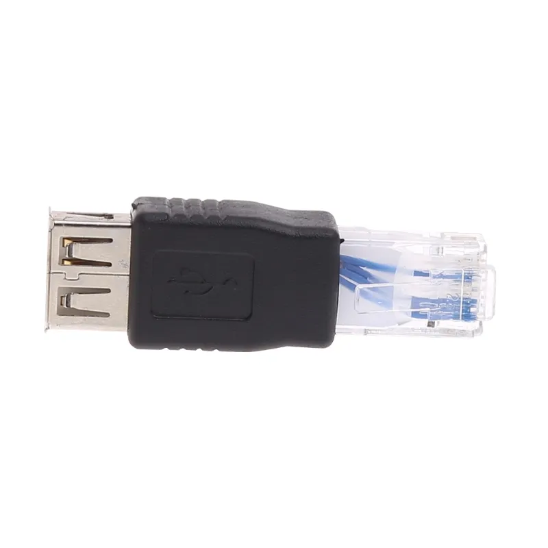 USB Ethernet RJ45 Adapter: Female USB To Male Ethernet Network LAN ...