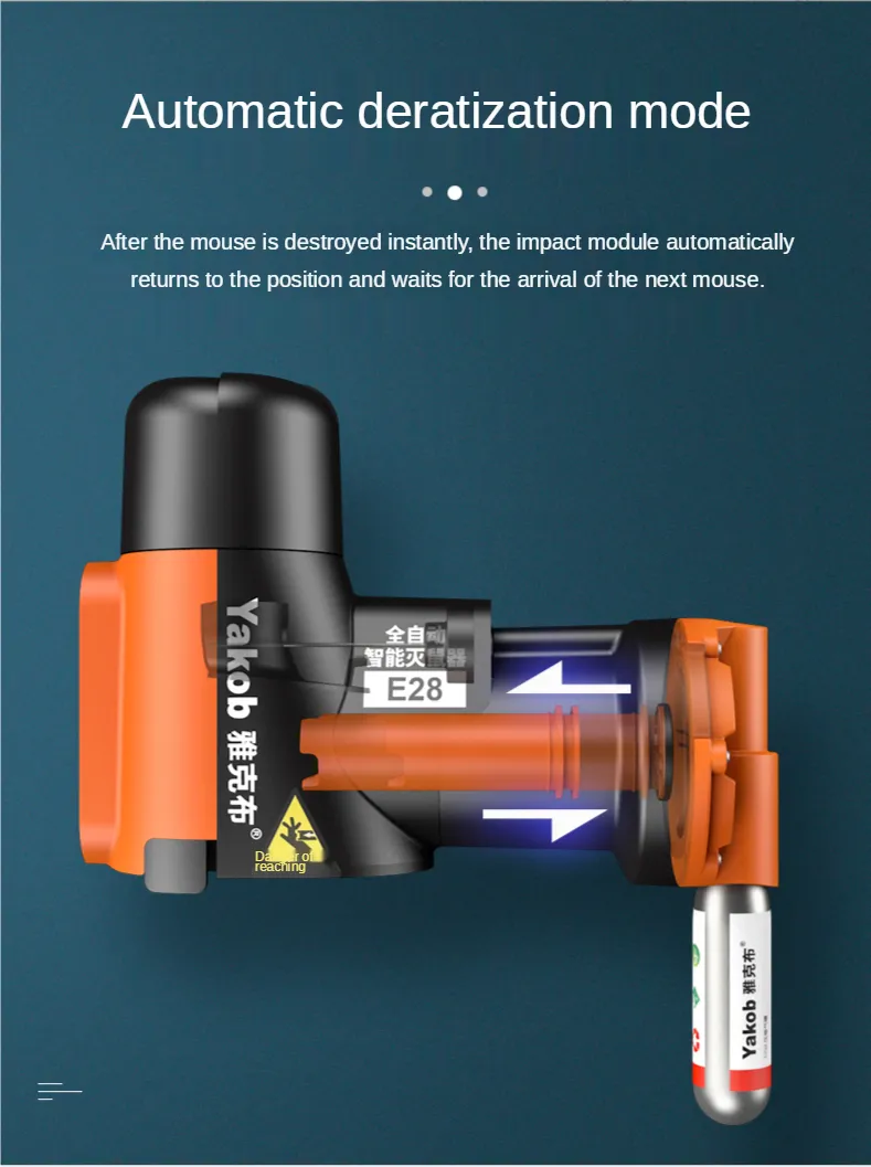 A24 CO2 Portable Electric Rat Trap Auto Reset Rodent Killing Machine ...