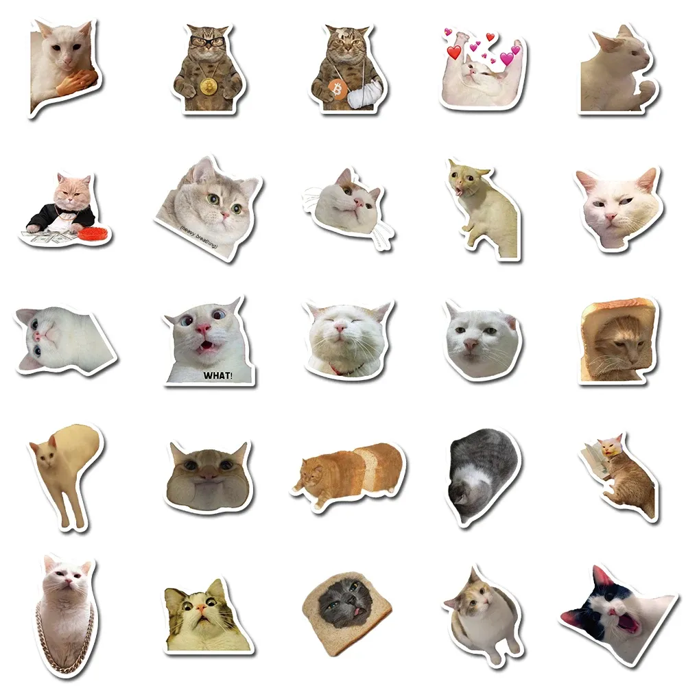 Wholesale Funny Meme Stickers For Laptop, Luggage & More 10/Cool Cat ...