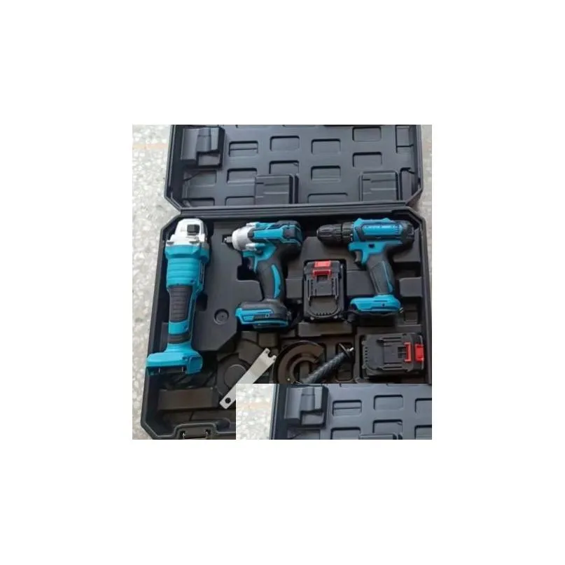 Brushless Lithium Die Sets With Impact Angle Grinder And Wrench Four ...