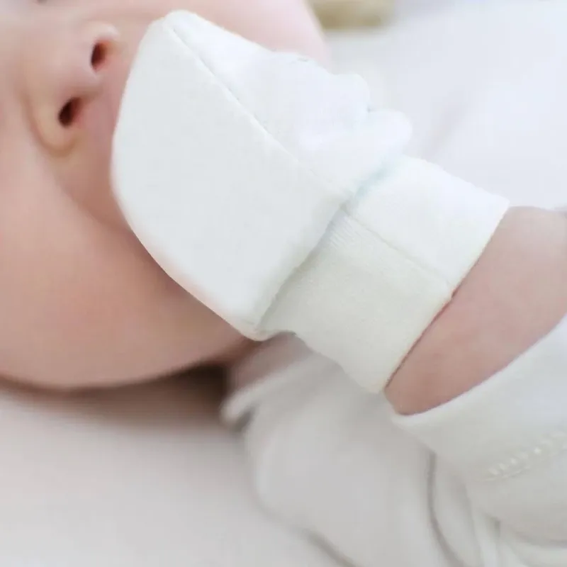 DHgate.com:3 Pairs Baby Anti-Scratch Mittens - Soft Cotton Newborn Hand ...