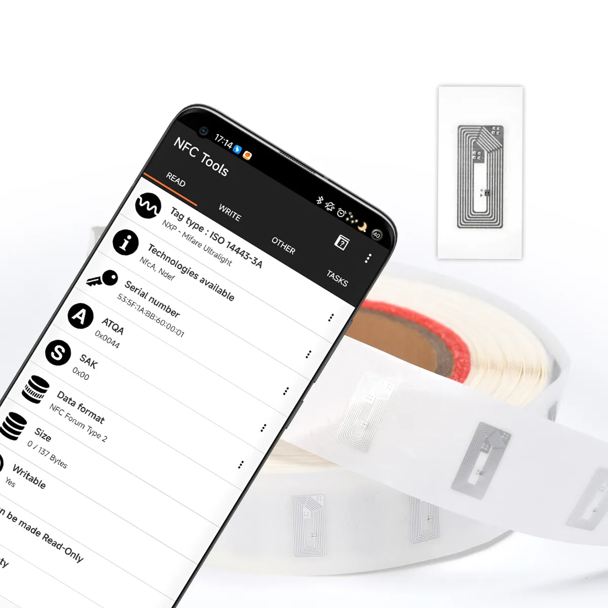 NFC Tag RFID Sticker For All Phones 50/100 Pack, Universal Protocol ...