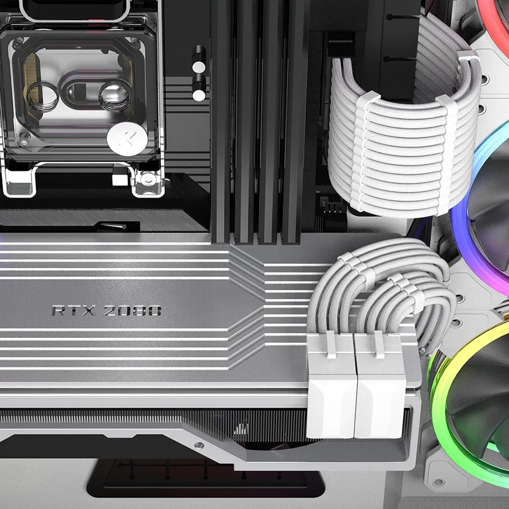 8 Pin Graphics Card Power Cable 180 Degree Angled Connector For GPU ...