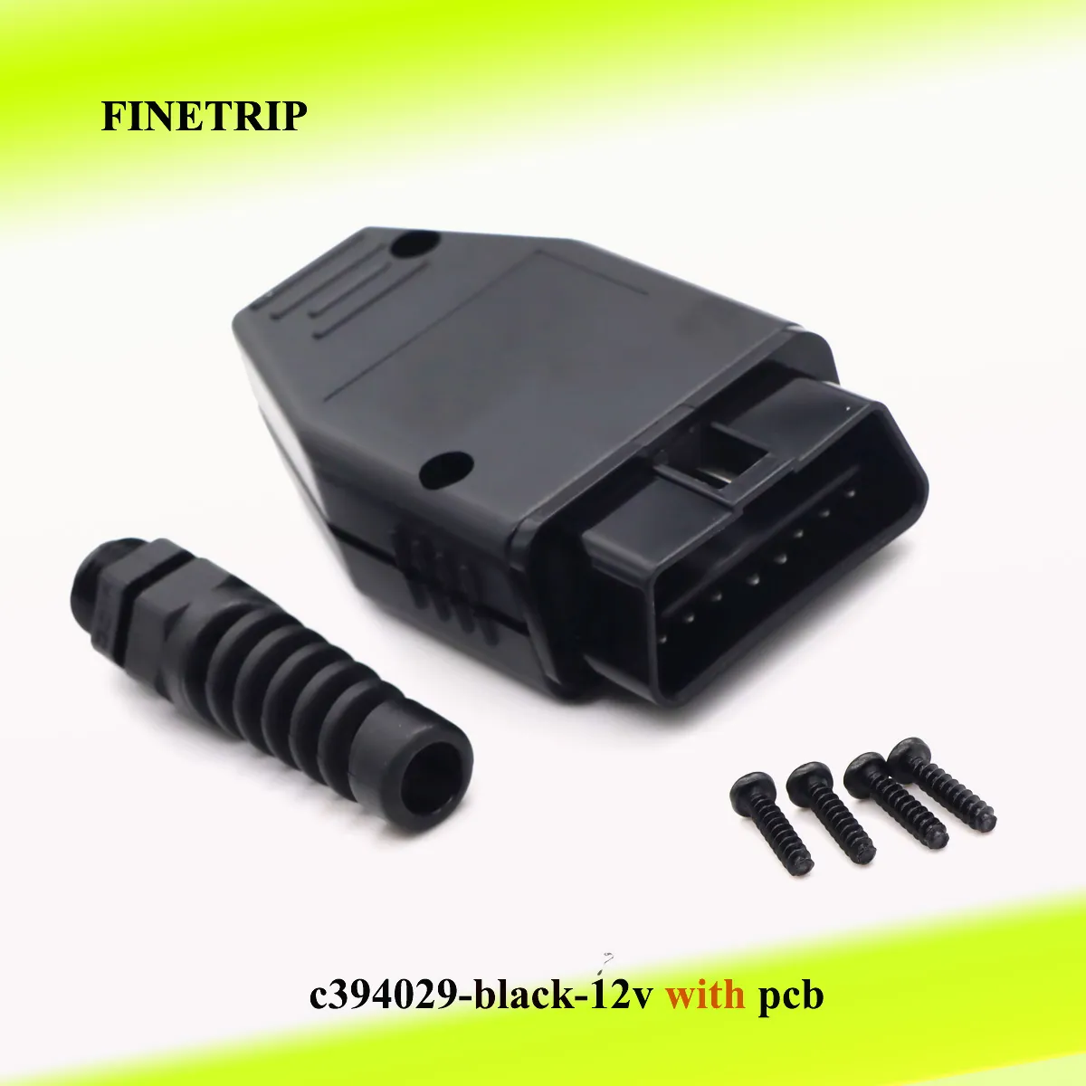 FINETRIP Universal 16-Pin OBD2 J1962 Male Connector Adapter with Screw ...