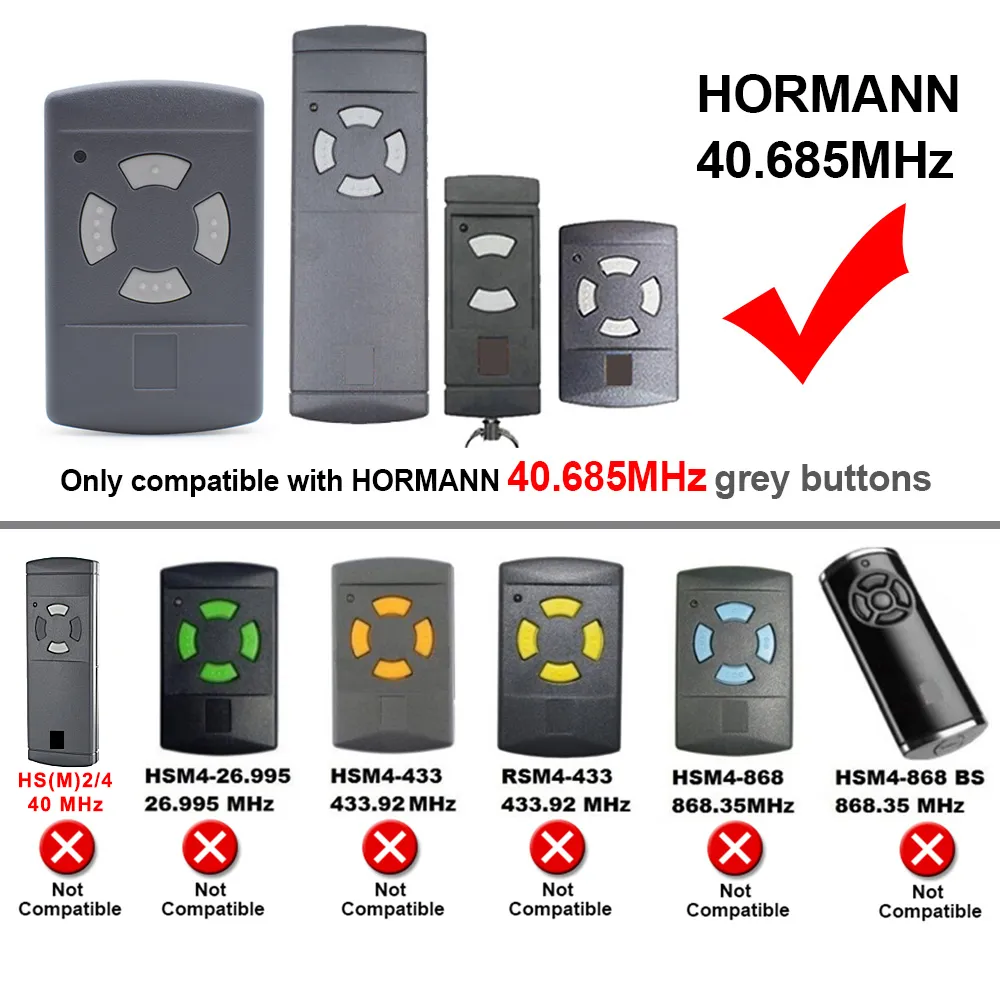 DHgate.com:Hormann 40MHz Garage Door Remote Control Replacement HSM4 ...
